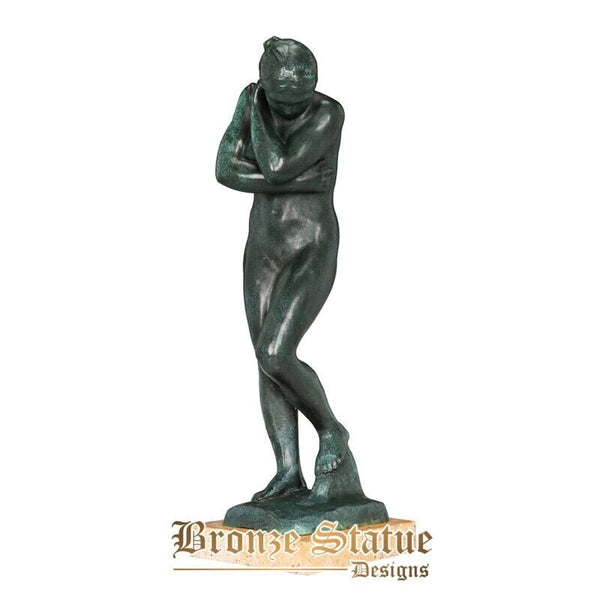 Famous rodin sculpture eve statue bronze reproduction collector collec ...